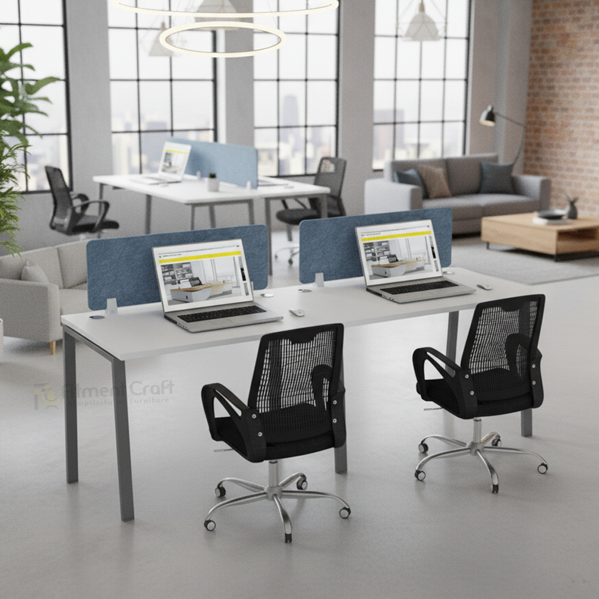 Tazri - side by side two seater workstation